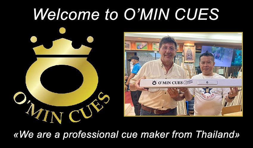 O'MIN CUES fabricant de queues de billard professionnel en Thaïlande